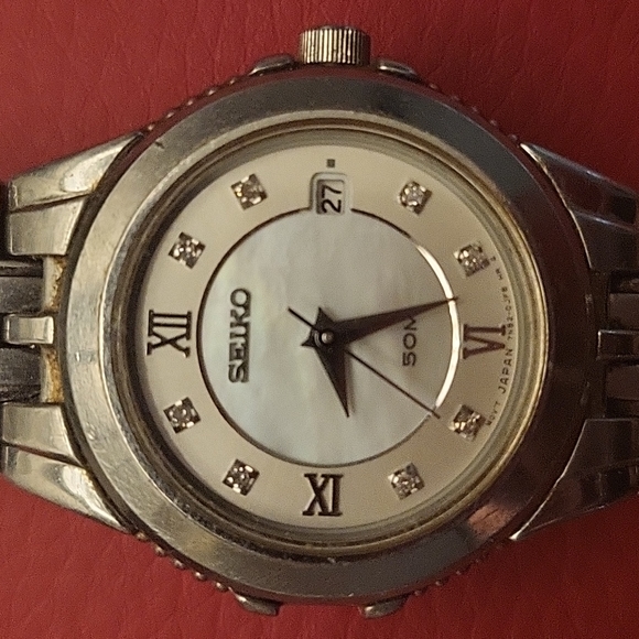 Seiko | Jewelry | Seiko Stainless Steel And Diamond Watch | Poshmark